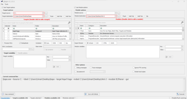 Kape: WALKTHROUGH – A Cyber Journey